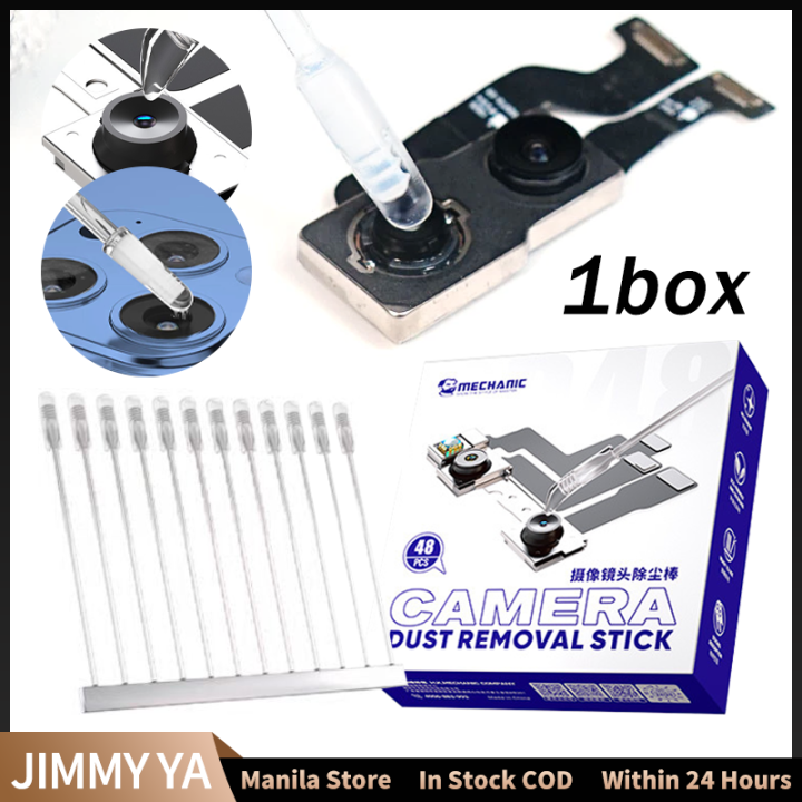 48PCS Camera Lens Cleaner Portable Camera Cleaning Stick Transparent ...