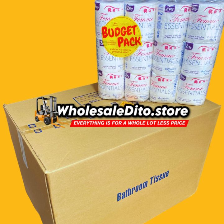 WHOLESALE DITO : FEMME ESSENTIALS Bathroom Tissue Budget Pack 12 Rolls ...