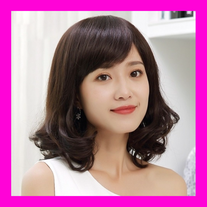 [TẶNG LƯỚI] Tóc giả nữ nguyên đầu ngắn cúp xoăn Hàn Quốc - TG676 | Lazada.vn