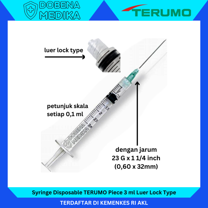 Terumo Syringe 3 ml Luer Lock Type | Lazada Indonesia