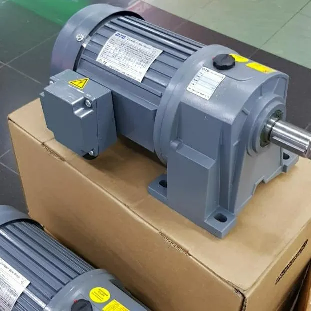 MOTOR GEARBOX AC 3 PHASE 380V 1/8HP (200W) 4 POLE 1500RPM HZONTAL ...