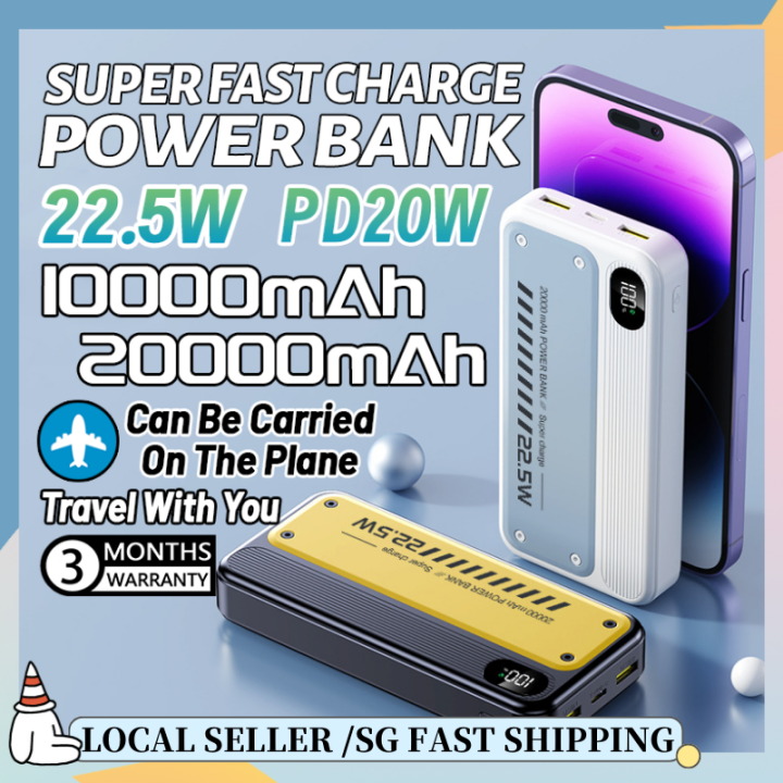 SG READY STCOK 22.5W SUPER Fast Charge Powerbank 10000mAh/20000mAh ...