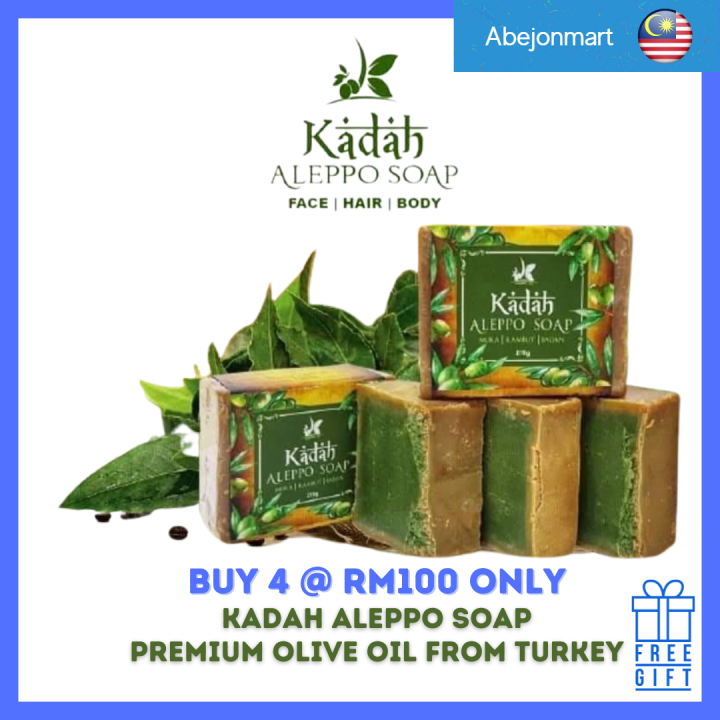 Promo Jimat 4 buku only RM150 sabun mandi Kadah Aleppo Soap olive oil ...