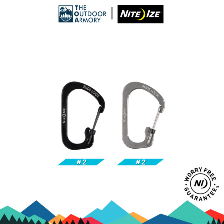 Nite Ize SlideLock Carabiner Stainless Steel #2 | Lazada PH