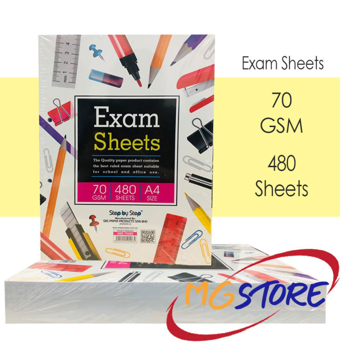 Test Pad / Exam Sheet A4 70gsm 480Sheets | Lazada