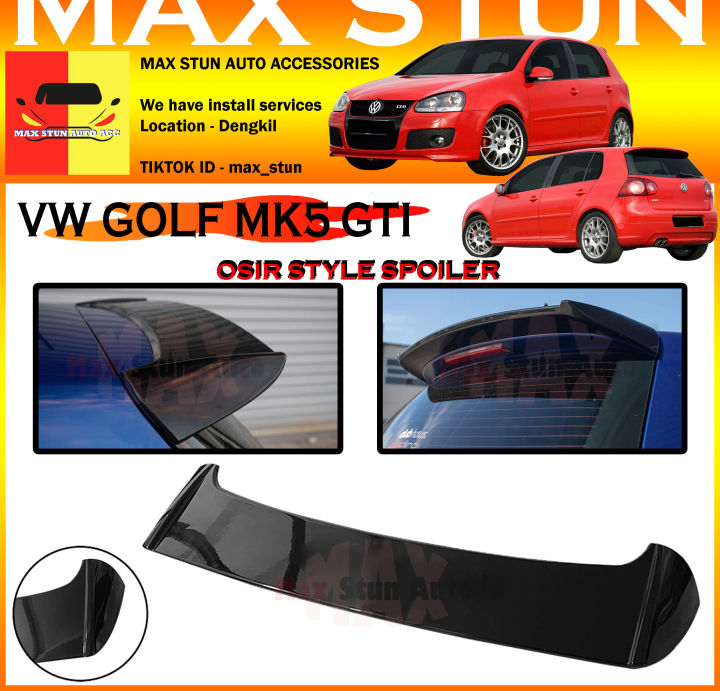 VOLKSWAGEN GOLF MK5 GTI OSIR SPOILER REAR TRUNK SPOILER OSIR STYLE VW ...