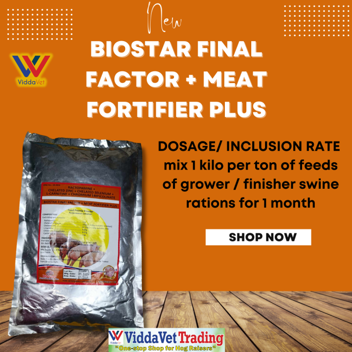 1 kilogram Final Factor + Meat Fortifier Plus for pigs grower and ...
