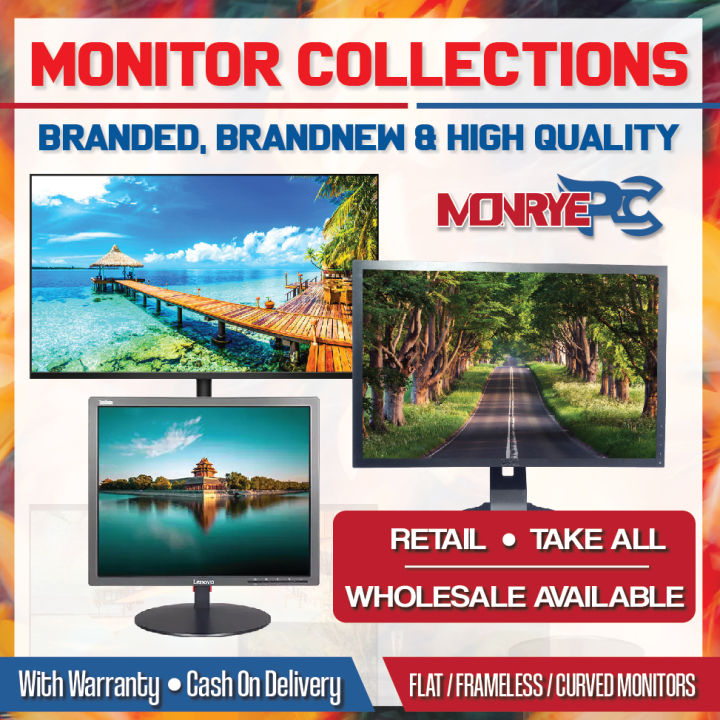 BRANDNEW MONITORS - WITH CRATE -17 19 22 24 34 Inches - IPS / LED - 4K ...