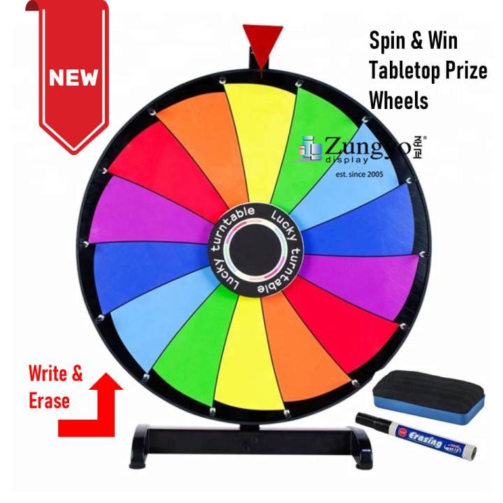 NEW ARRIVAL Spin & Win Wheels of Fortune Table Top Prize Wheels ...