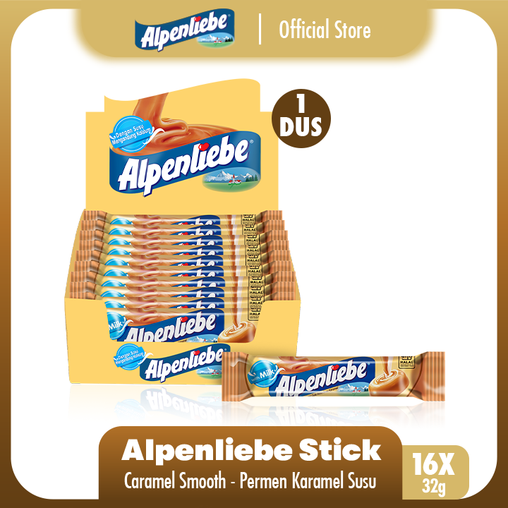 Alpenliebe Stick Caramel Roll 512g - Permen Karamel Susu (1 Box ...