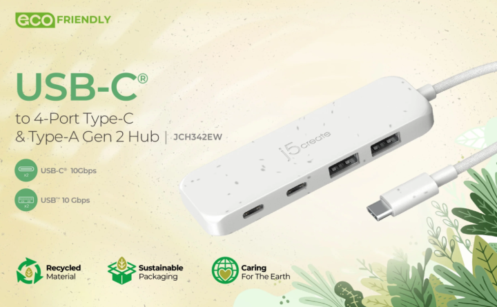 J5create - [ USB-C® to 4-Port Type-C & Type-A Gen 2 Hub / USB-C® to 4-Port Type-C Gen 2 Hub ...