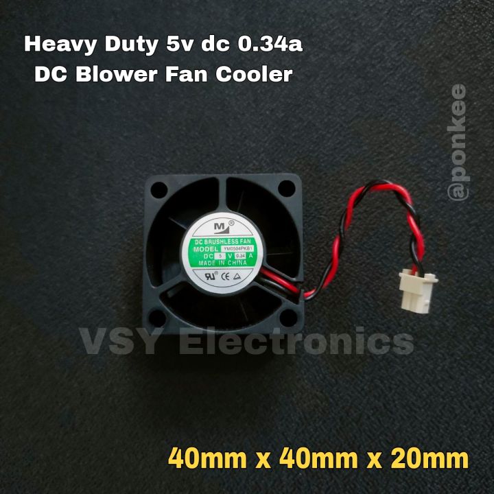 Heavy Duty 5v dc 0.34a DC Blower Fan Cooler 40mm x 40mm x 20mm | Lazada PH