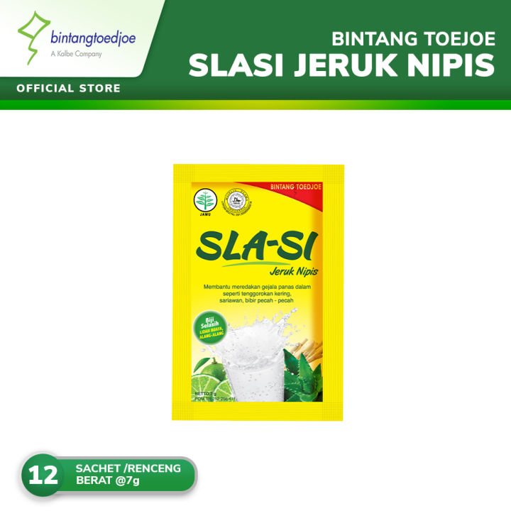 Slasi Jeruk Nipis 1 renceng (12 sachet) | Lazada Indonesia