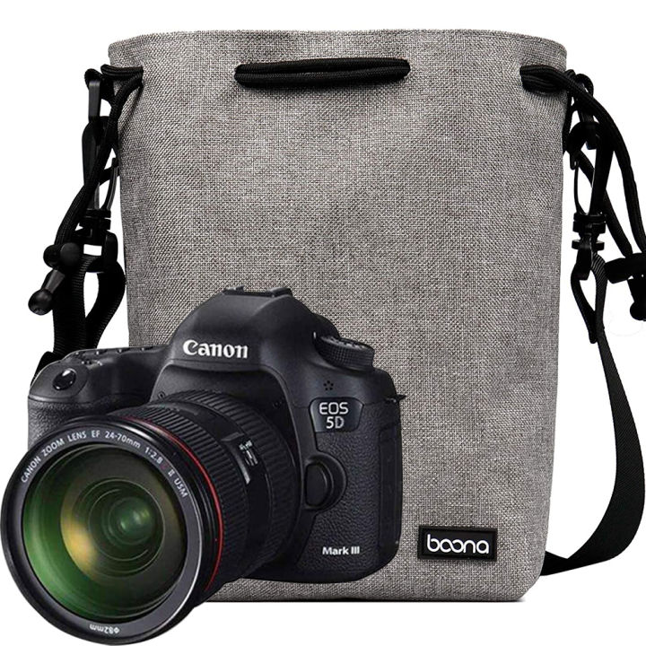 Camera Pouch Camera Bag with Shoulder Strap Carrying Bag Drawstring ...