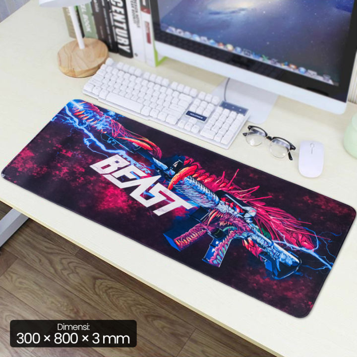 Gaming Mouse Pad XL Desk Mat 800 x 300 x 3 mm 3 - MP005 | Lazada Indonesia