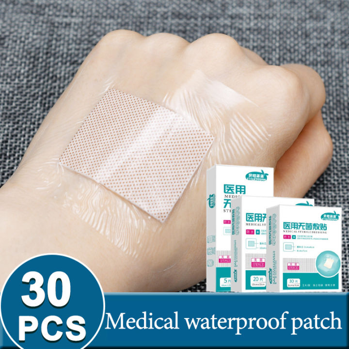 Waterproof Wound Dressing 30PCS Sterile Transparent Bandage for Sports ...