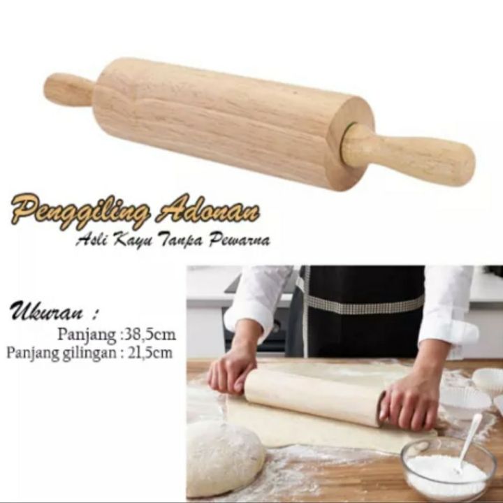penggiling adonan roti bahn kayu ROLLER KAYU PENGGILING ADONAN KUE ...