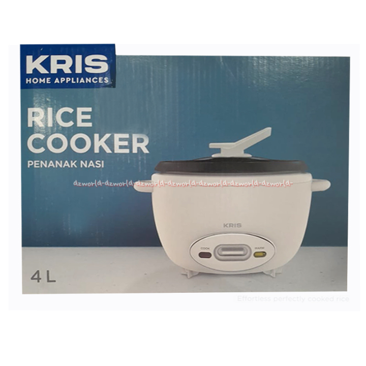 Kris Rice Cooker 4L Alat Penanak Nasi Masak Memasak Nasi Warna Putih ...