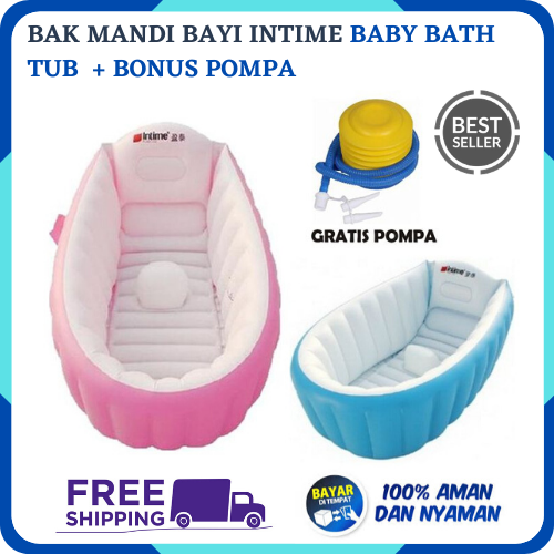 Bak Mandi Bayi Intime Baby Bath Tub + BONUS POMPA Set 2in1 Kolam Bayi ...