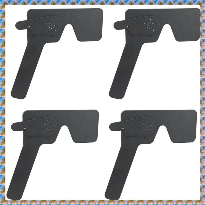 (NFPE) 4X Professional Ophthalmic Lorgnette 17 Pinhole Black Plastic ...
