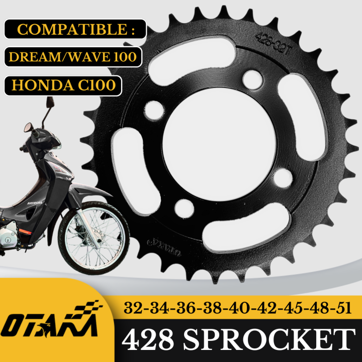 OTAKA Sprocket 4 Holes Japan's High Quality for DREAM/WAVE100/HONDA ...