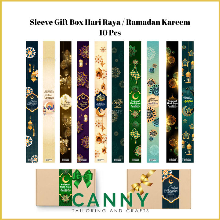 10 PCS SLEEVE GIFT BOX HARI RAYA / RAMADHAN KAREEM / HARI RAYA ...