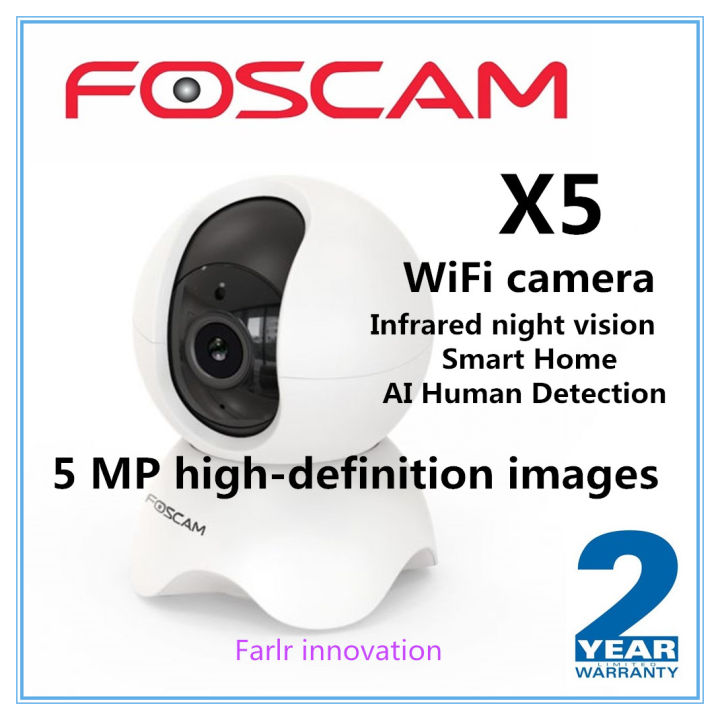 Foscam X5, 5MP WiFi camera with AI Human Detection | Lazada Singapore