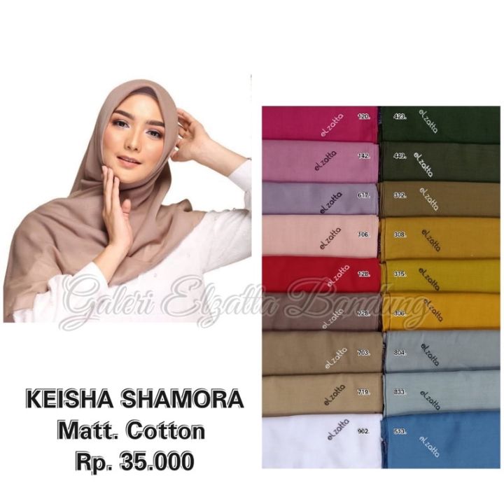 HIJAB SEGIEMPAT KEISHA SHAMORA BY ELZATTA | Lazada Indonesia