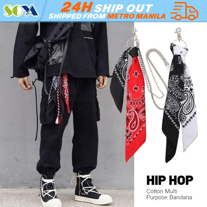 Bandana Fashion Unisex Cotton Bandana Hip Hop Scarf Neck Band Rock ...