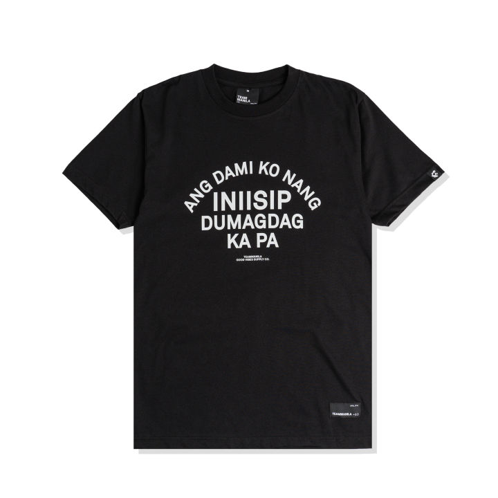 TEAM MANILA DAGDAG ISIPIN TSHIRT BLACK | Lazada PH