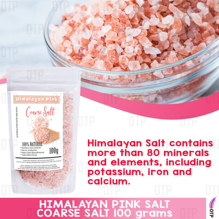 Himalayan Pink Salt ( Coarse ) 100 grams Organic, Keto-friendly ...