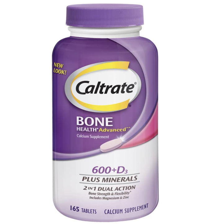 Caltrate 2 in 1 DUAL ACTION, 600+D3 Plus Minerals, Calcium & Vitamin D3 ...