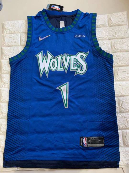 NBA WOLVES basketball high quality EDWARDS jersey | Lazada PH