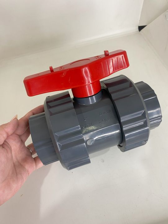 Ball Valve True Union PVC Screw/Drat 2" inch TY Taiwan | Lazada Indonesia