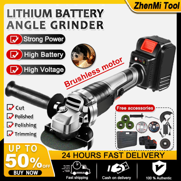 998VF Cordless Angle Grinder Multifunctional Portable Hand-Held ...