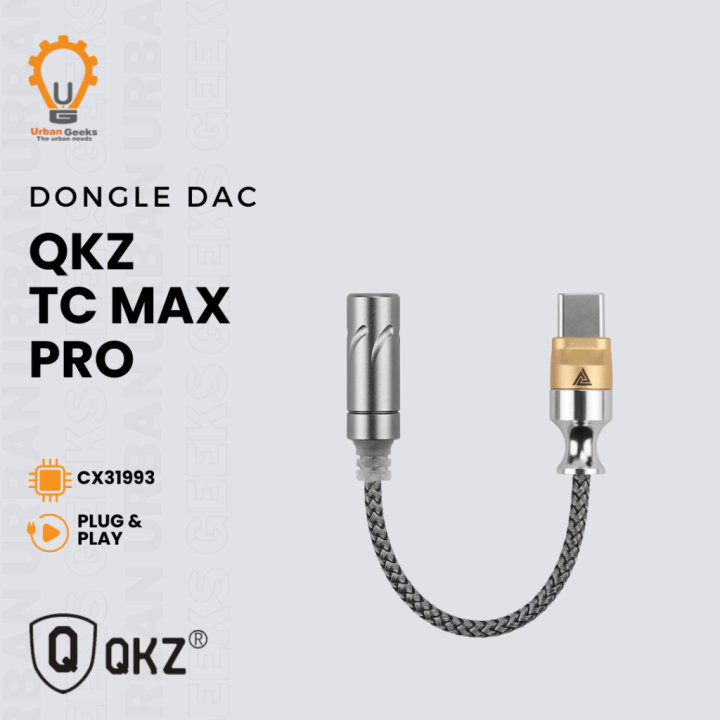 QKZ TC MAX PRO CX31993 DAC USB Type-C to 3.5mm | Lazada Indonesia