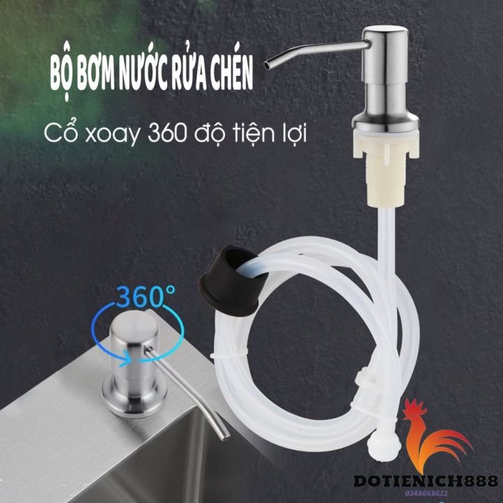 Bộ Đầu Bơm Hút Dầu Rửa Bát Xà Phòng Nước Rửa Chén Tiện Lợi Có Vòi Dẫn ...