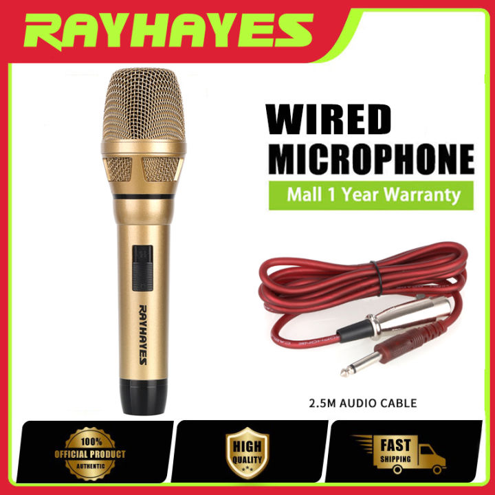 Professional wired microphone dynamic metal handheld karaoke plug and ...