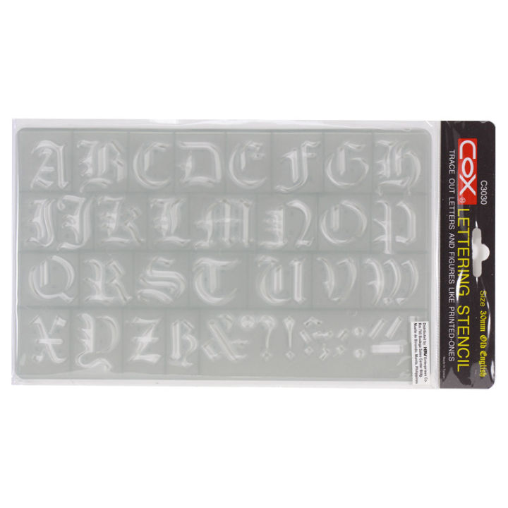 COX Lettering Stencil Old English 30mm | Lazada PH
