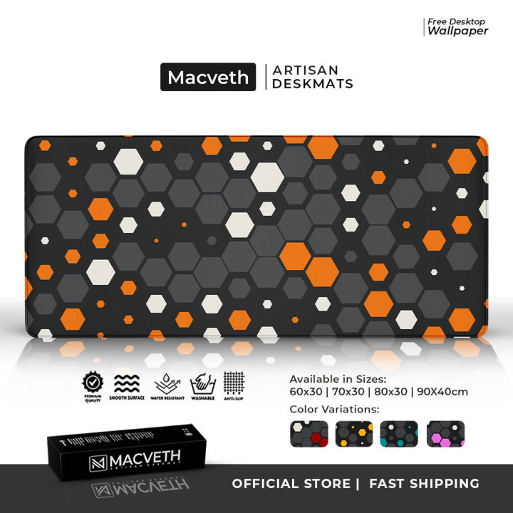 Macveth Artisan Deskmat | Symmetry | Large Gaming Mousepad | Extended ...