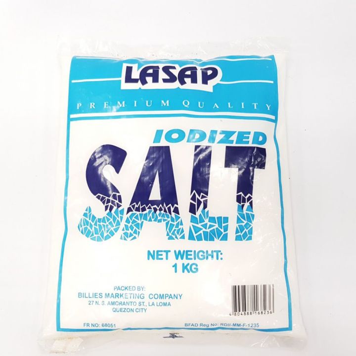 COD Lasap Premium Iodized Salt 1Kg | Lazada PH
