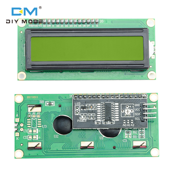 [100% Original] diymore LCD1602 1602 LCD Module Blue / Yellow Green Screen 16x2 Character LCD ...
