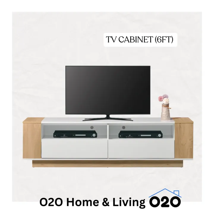 [O2O] KAYLA Low TV Unit/ 6 ft TV cabinet TV rack TV console TV unit / Display cabinet unit ...