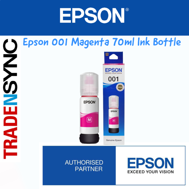 Original Epson 001 printer ink Black / Cyan / Magenta / Yellow Ink ...