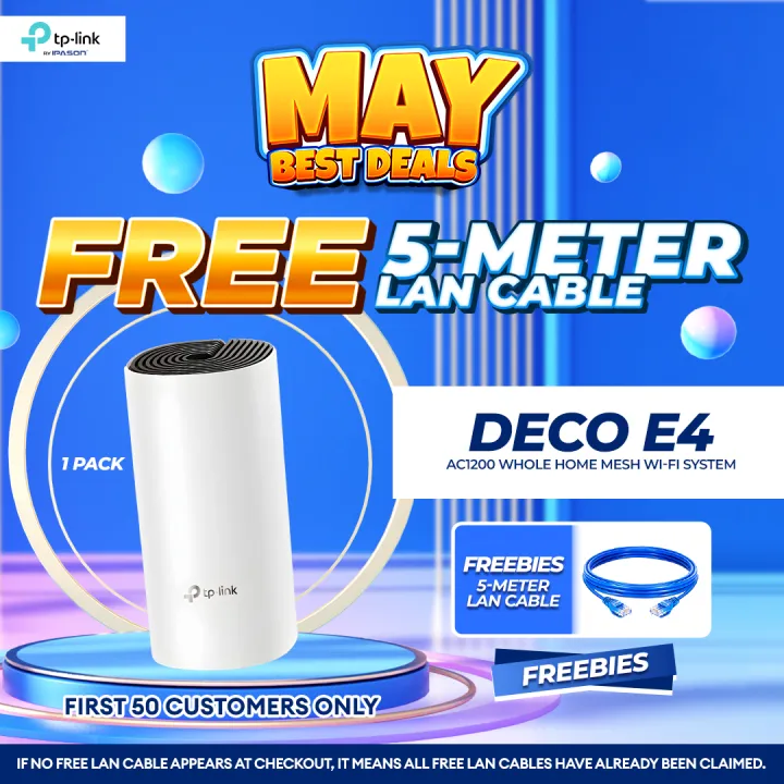 TP-Link Deco E4 AC1200 Wi-Fi 5 Dual Band Whole Home Mesh | Seamless Roaming | MU-MIMO | Router ...