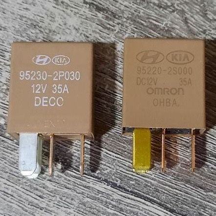 HiSport Relay 2 Pack 12V 35A 4-pin Relay 4-Pack 95230-2P030 Power ...