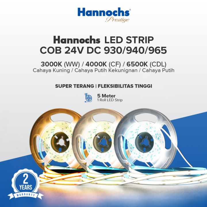 Hannochs Prestige Lampu Strip LED (5M) COB HLS P3WA DC 24V - IP 20 ...