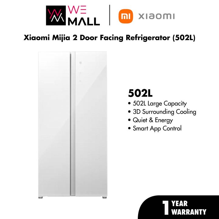 Xiaomi Mijia 2 Door Facing Large Capacity Refrigerator White Fridge ...