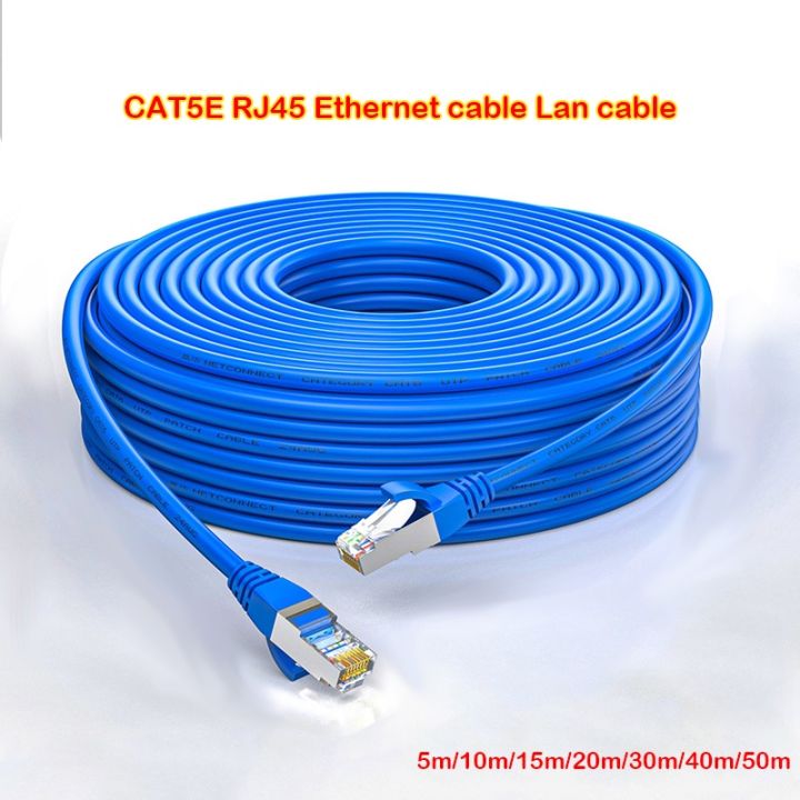 Ethernet Network LAN Cable 5m/10m/15m/20m/30m/40m/50m LAN Cable Cat5e ...