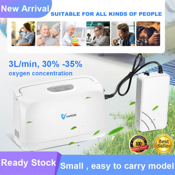 Portable Oxygen Machine Air Purifier 3L Oxygen Concentrator Home Travel ...